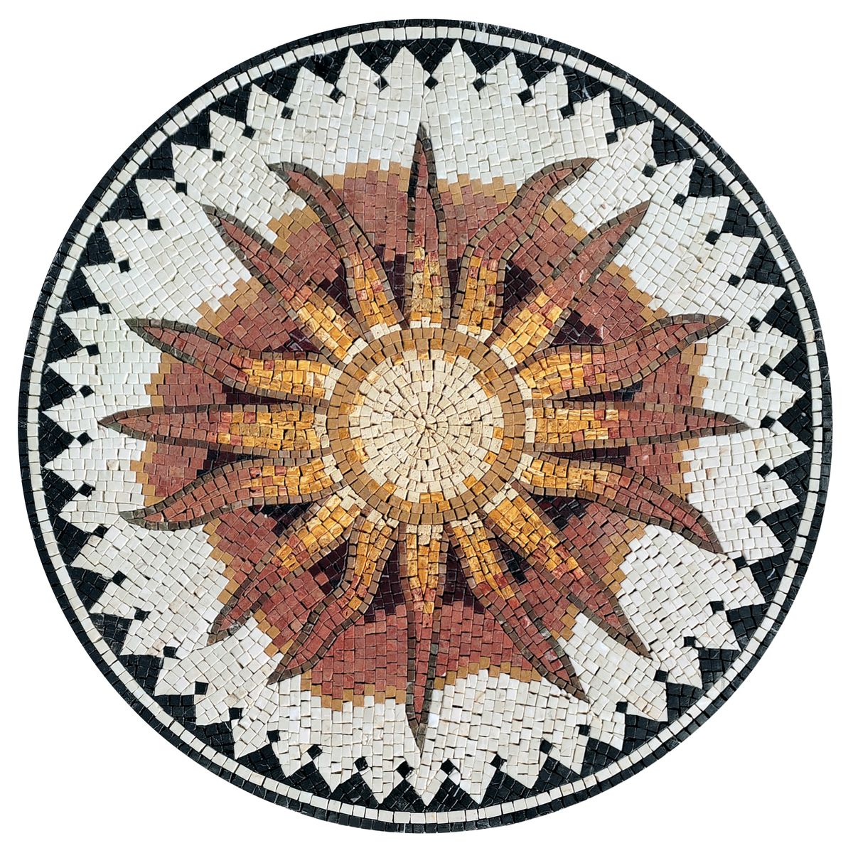 Sunburst Mosaic - Mosaic Natural