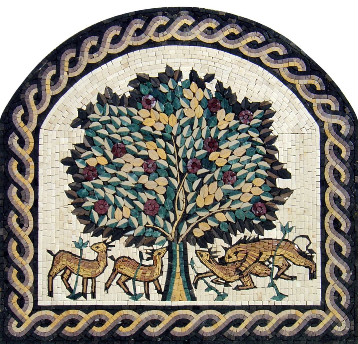 Tree Of Life in Hisham's Palace Mosaic - Mosaic Natural