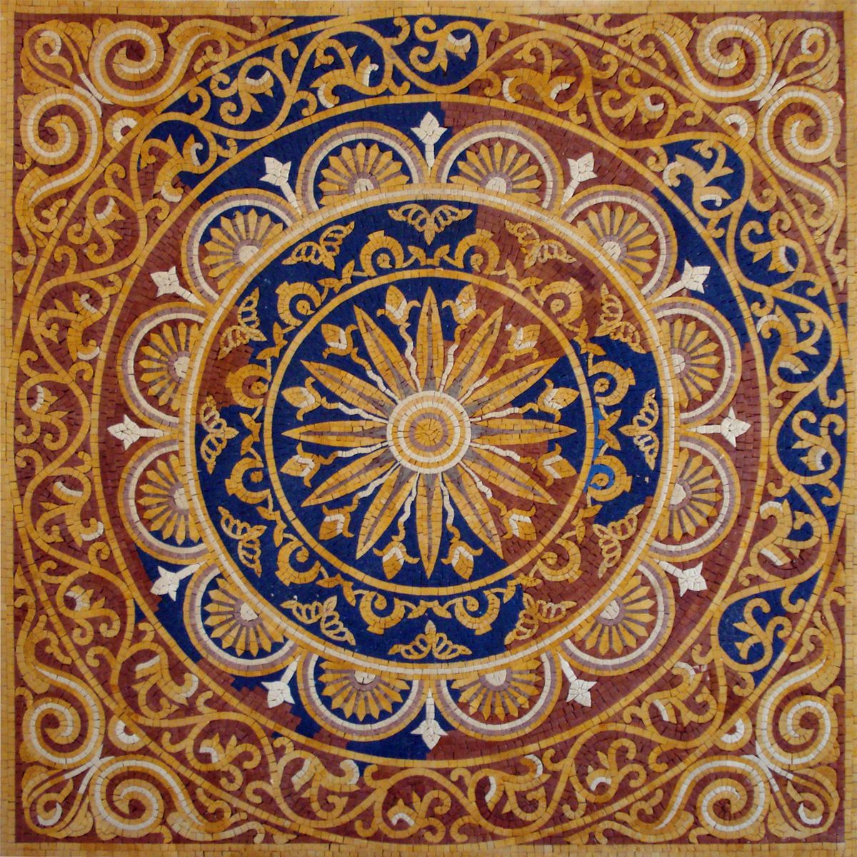 Gold Bohemian Pattern Mosaic - Mosaic Natural