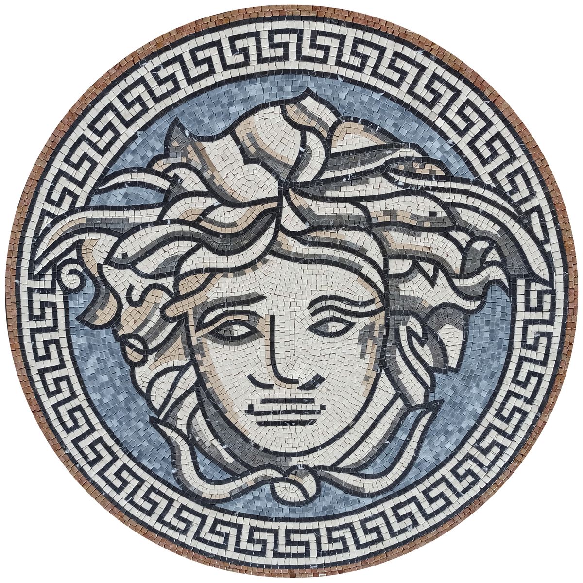 Multitoned Medusa Mosaic - Mosaic Natural