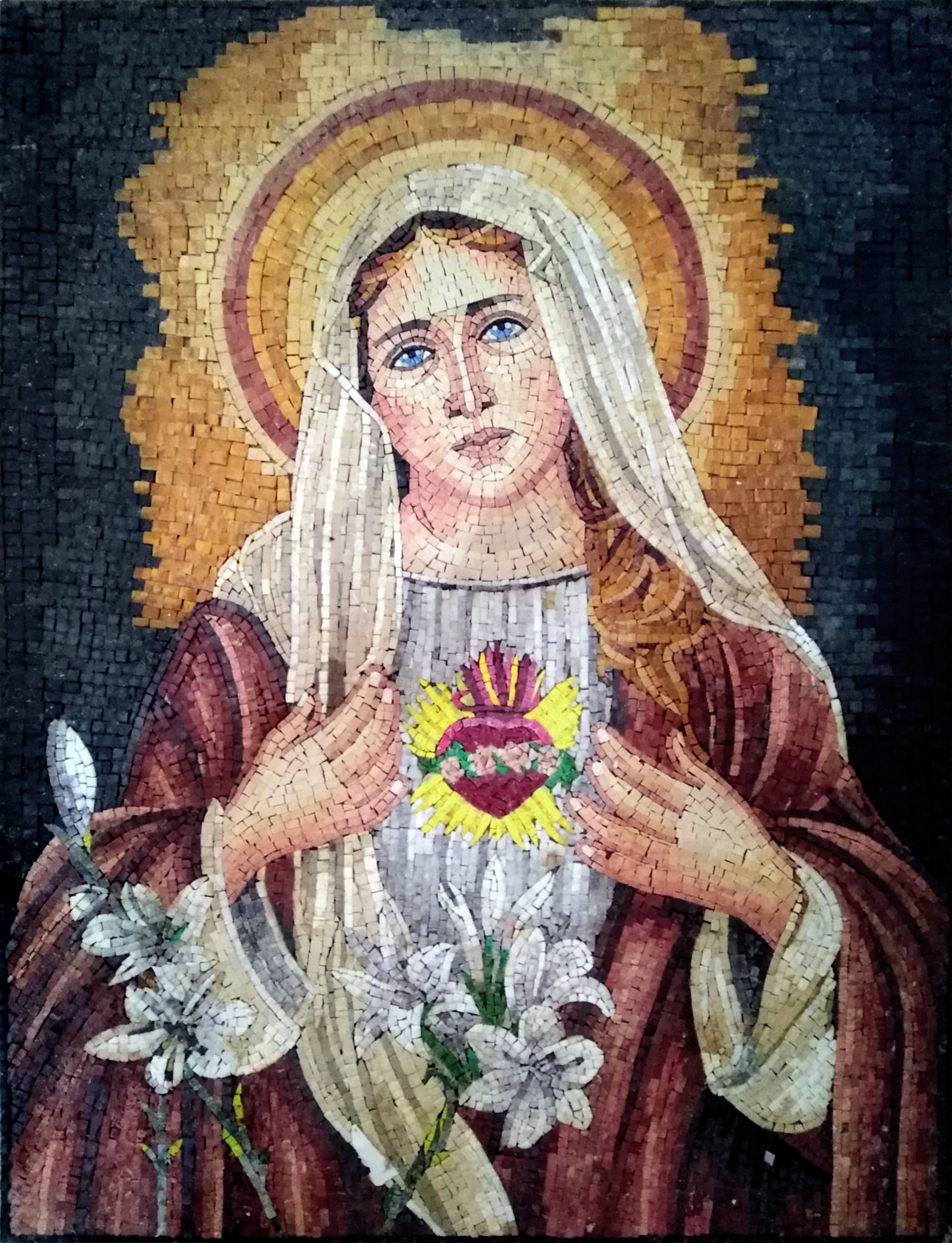 Mother Mary Mosaic | Mosaic Natural