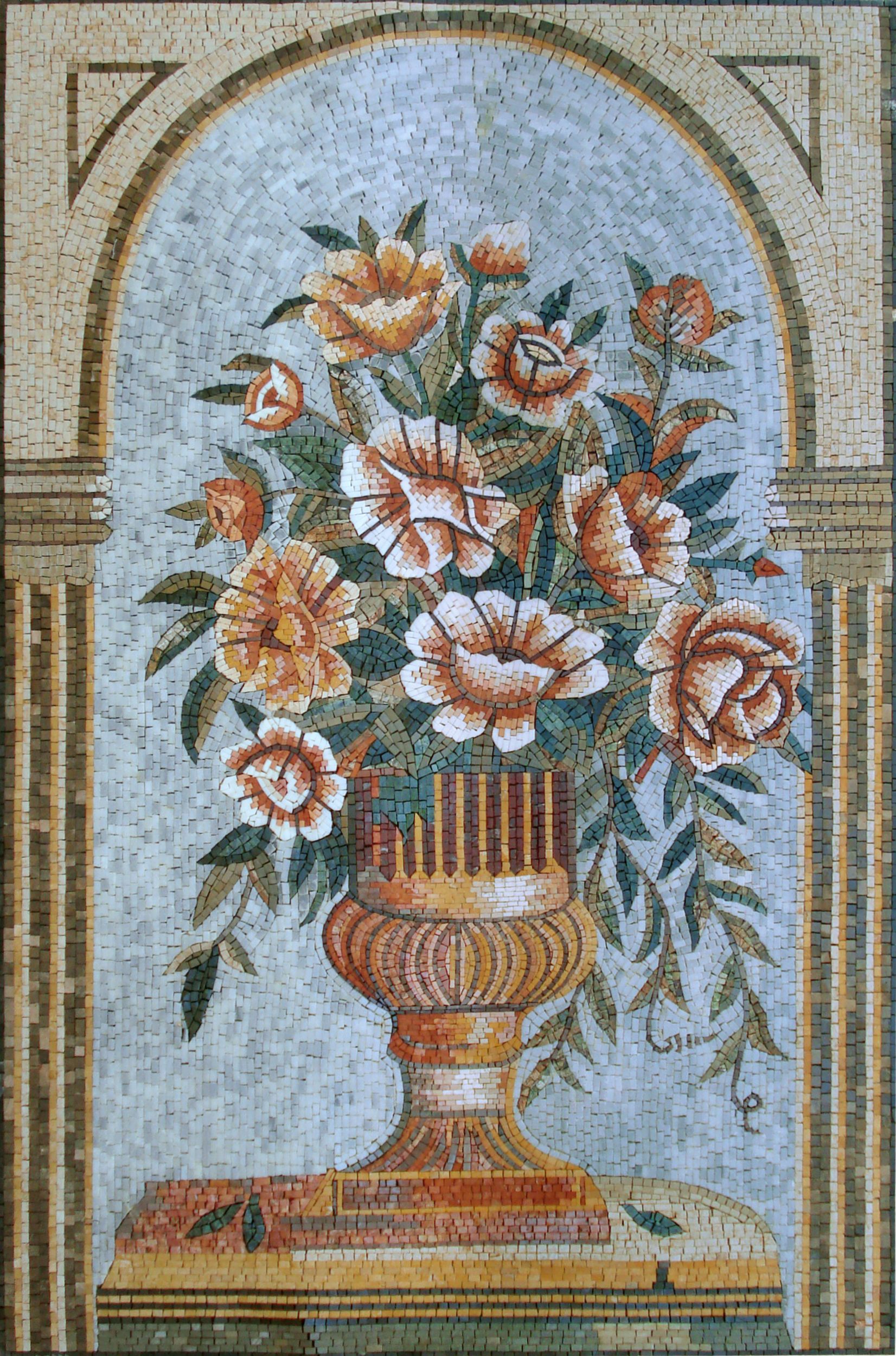 Floral Display Mosaic | Mosaic Natural