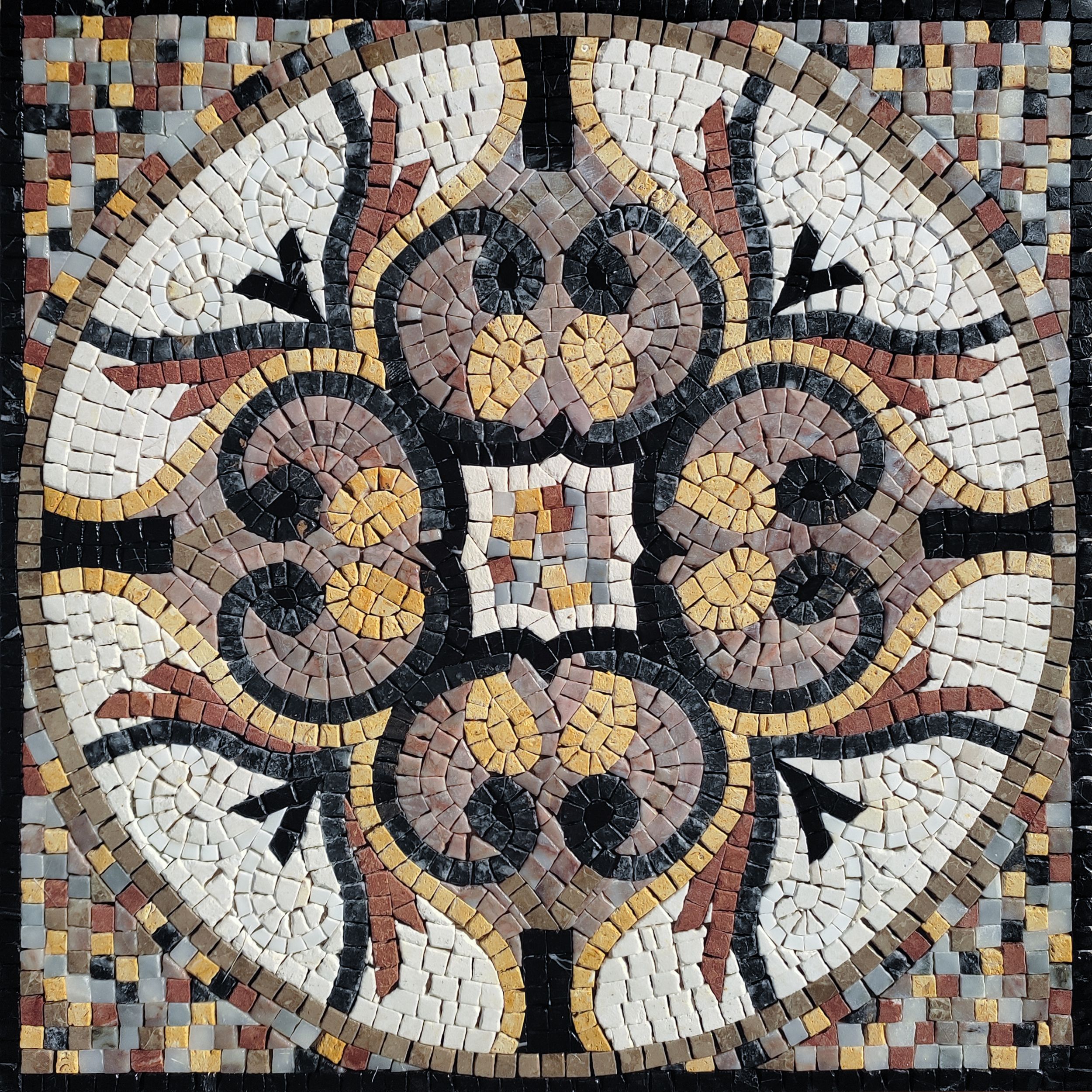 Pattern with Rustic Colors Mosaic, 30" | Mosaic Natural
