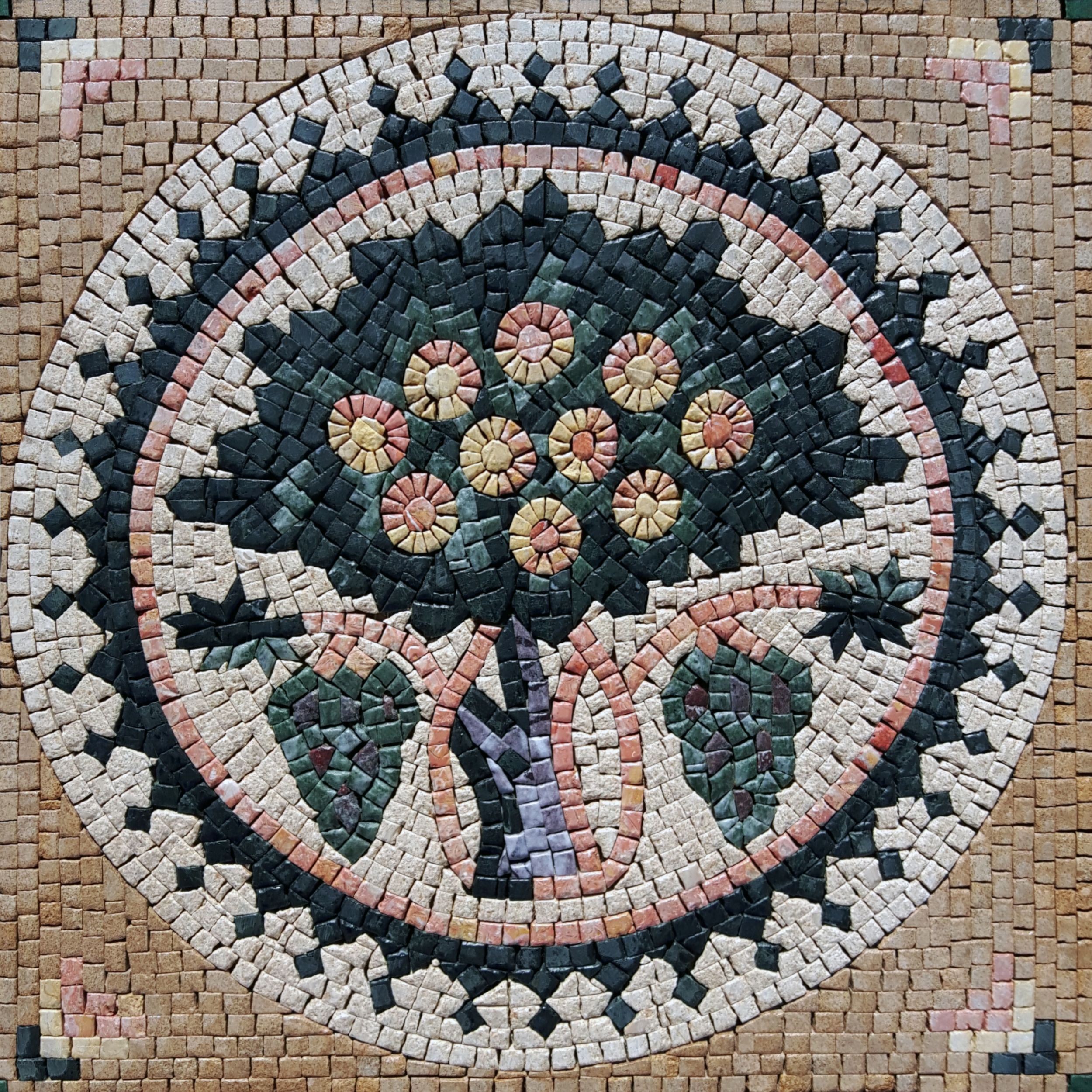 Square Tree Of Life Mosaic | Mosaic Natural